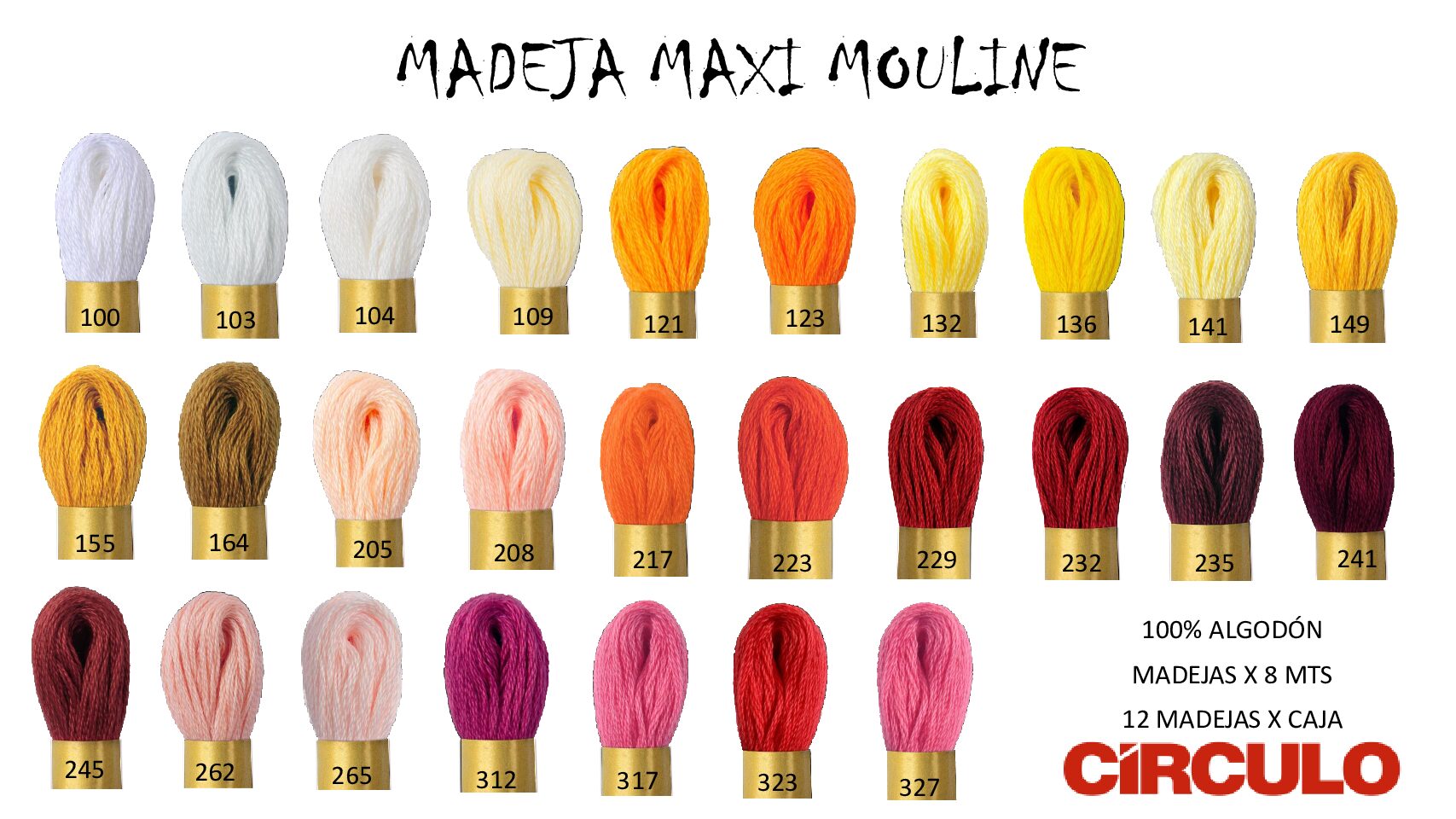 HILO EN MADEJA MAXI MOULINE – Hilosin Mayorista